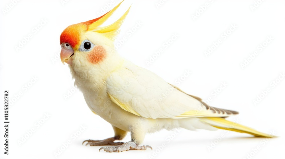 Cockatiel. Beautiful Bird. Animal Pet Parrot. Male and Female Cockatiel ...