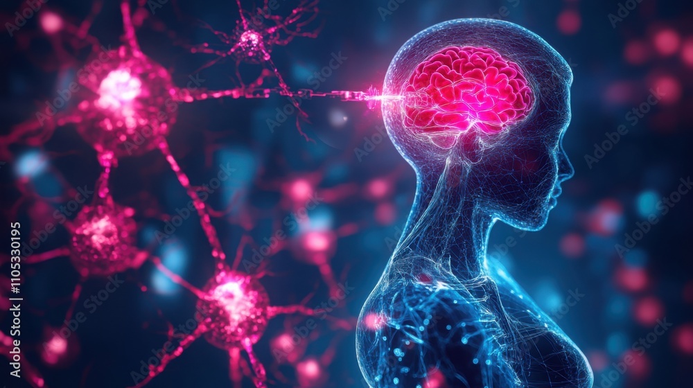 Infographic illustrating the pain pathway, from injury to brain ...