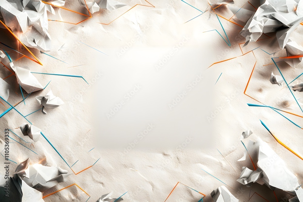 Abstract Background with Geometric Shapes and Textured Surface Ideal ...