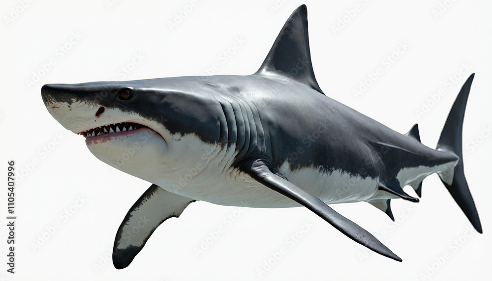 photograph, realistic, shark, marine life, ocean, water, swimming ...