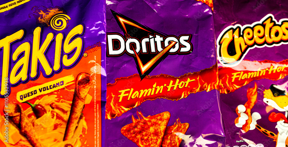 siegen, North Rhine Westphalia., germany - 18 11 2024: a hot doritos ...