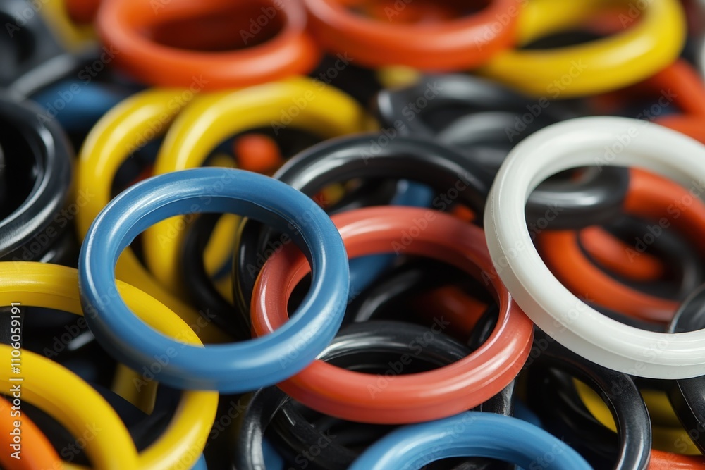 O Rings Assorted. Various Sizes and Shapes of Rubber Seals and Gaskets ...