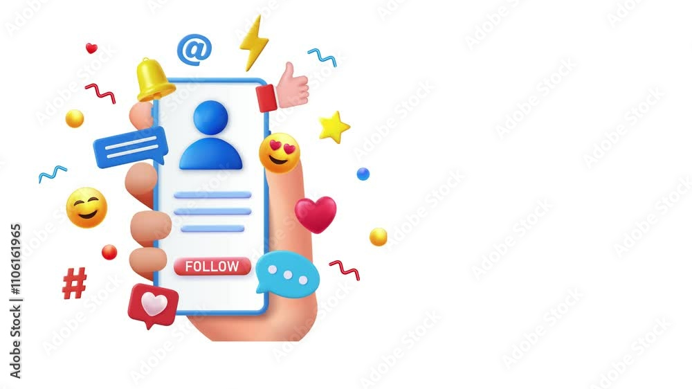 Fountain of social media icons, rising up, social networking background ...