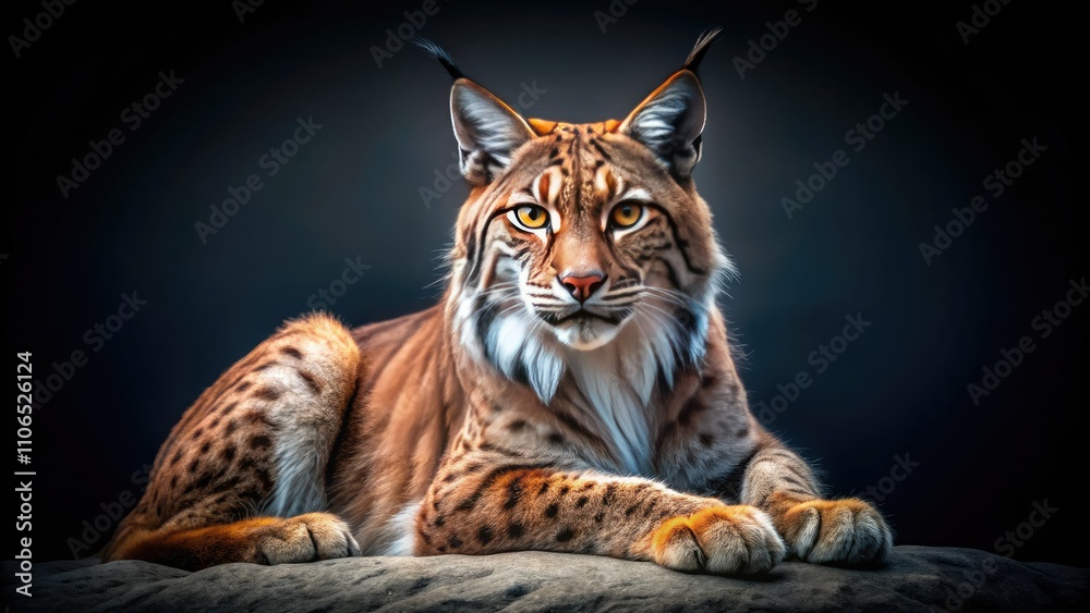 Wildcat Fashion Photography: Lynx in High Fashion Poses, Studio Shot ...