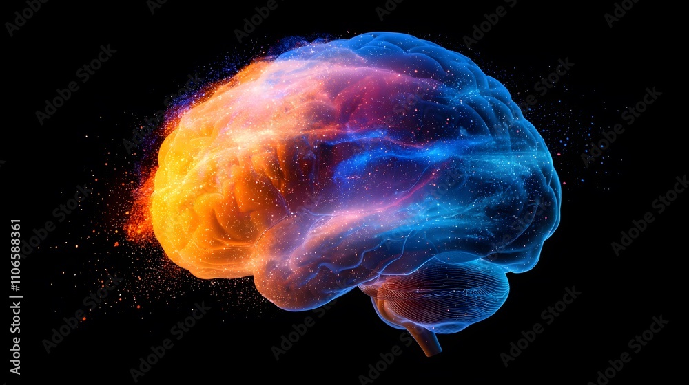 Neuro-Visual Experience Brain Visualization Digital Art Creative Space ...