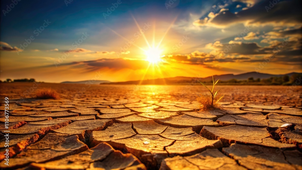 Heatwave Over Cracked Earth: Tilt-Shift Photography of Extreme Weather ...