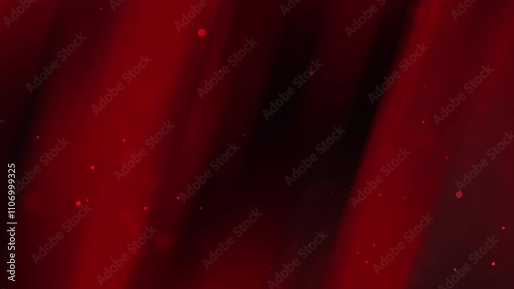 Dark red gradient background with dark diagonal streaks and small red ...