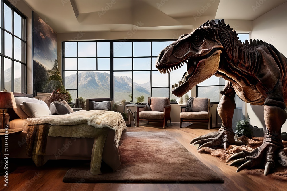 t rex territory a room featuring a territory ruled by a tyrannos Stock ...
