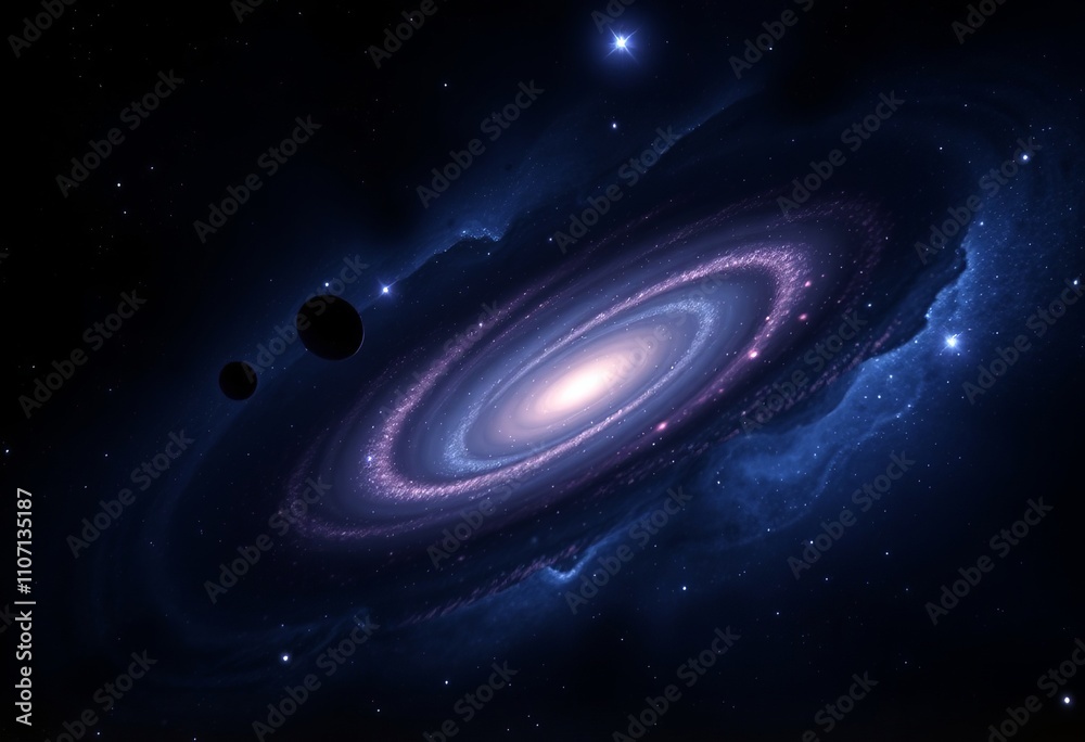 Dark Matter Unseen matter that affects the gravitational behavio Stock ...