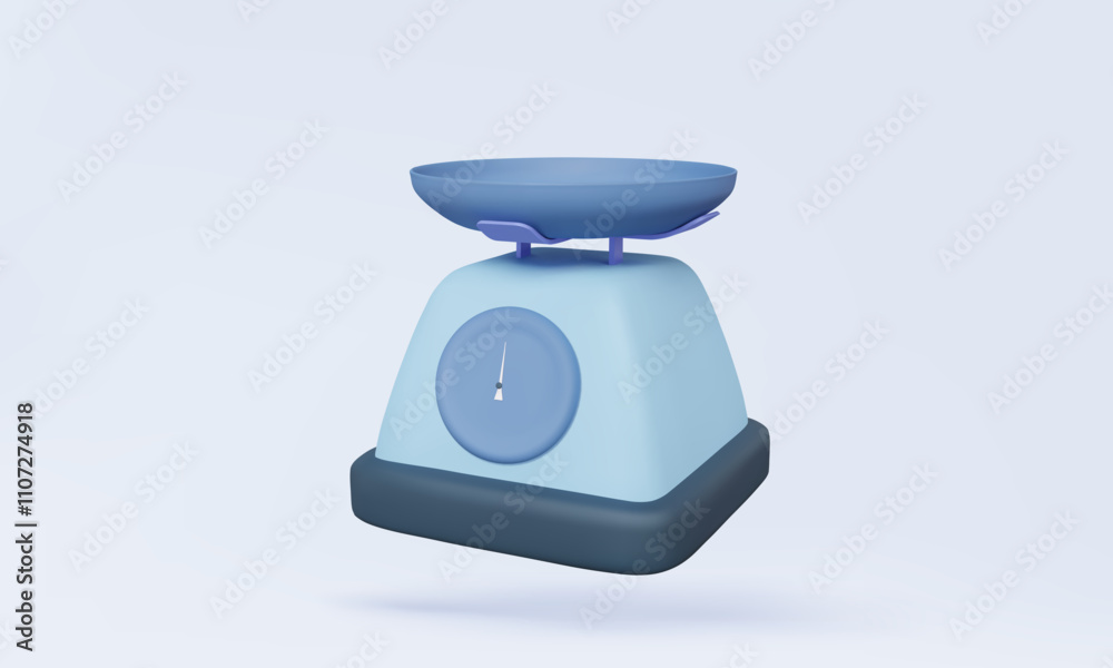 Kitchen scales icon diet weigh kilogram products selling on pastel ...