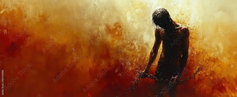 person breaking free from chains symbolizing freedom and liberation ...