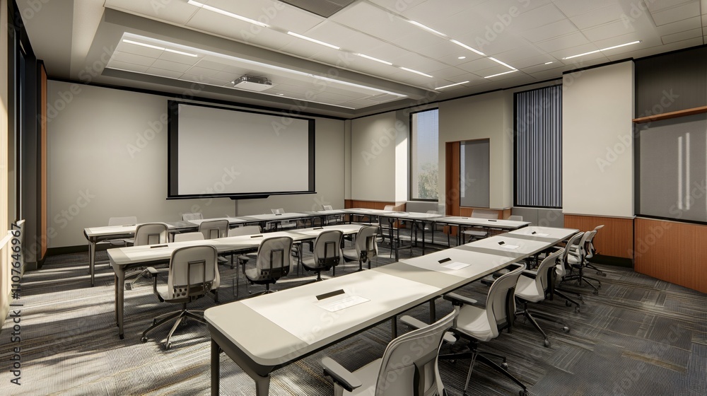 Image of a conference room with interactive presentation tools ...