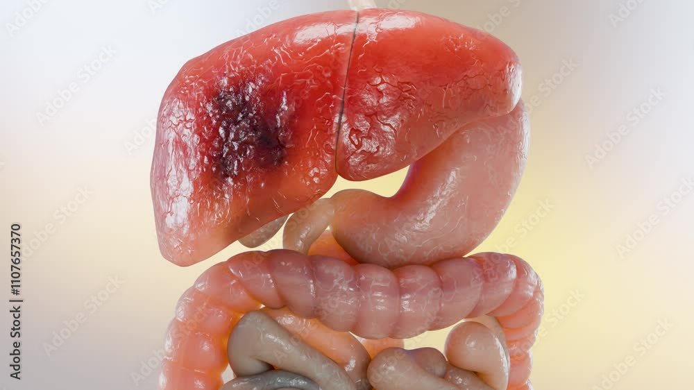 Digestive Organ Liver Cancer, Hepatitis cirrhosis malignant tumor ...