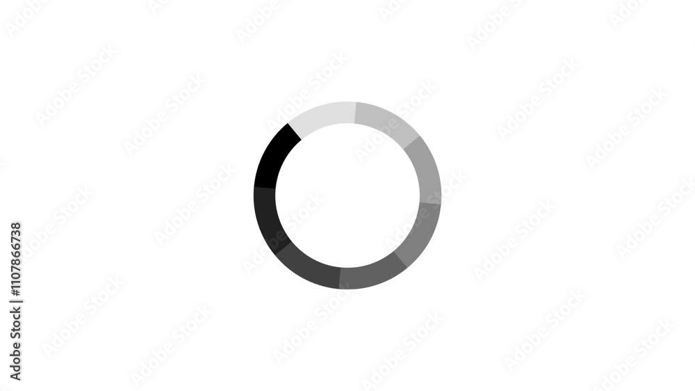 Progress loading bar UI indicator. Loading Circle. Download progress, preloader animation web ...