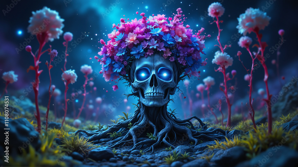 Bizarre viral woody fungus mutation resembling a creepy skull with ...