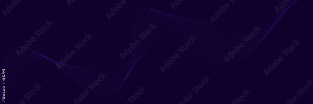 Mesmerizing Deep Blue Line Wave Design with Sleek Flowing Curves ...