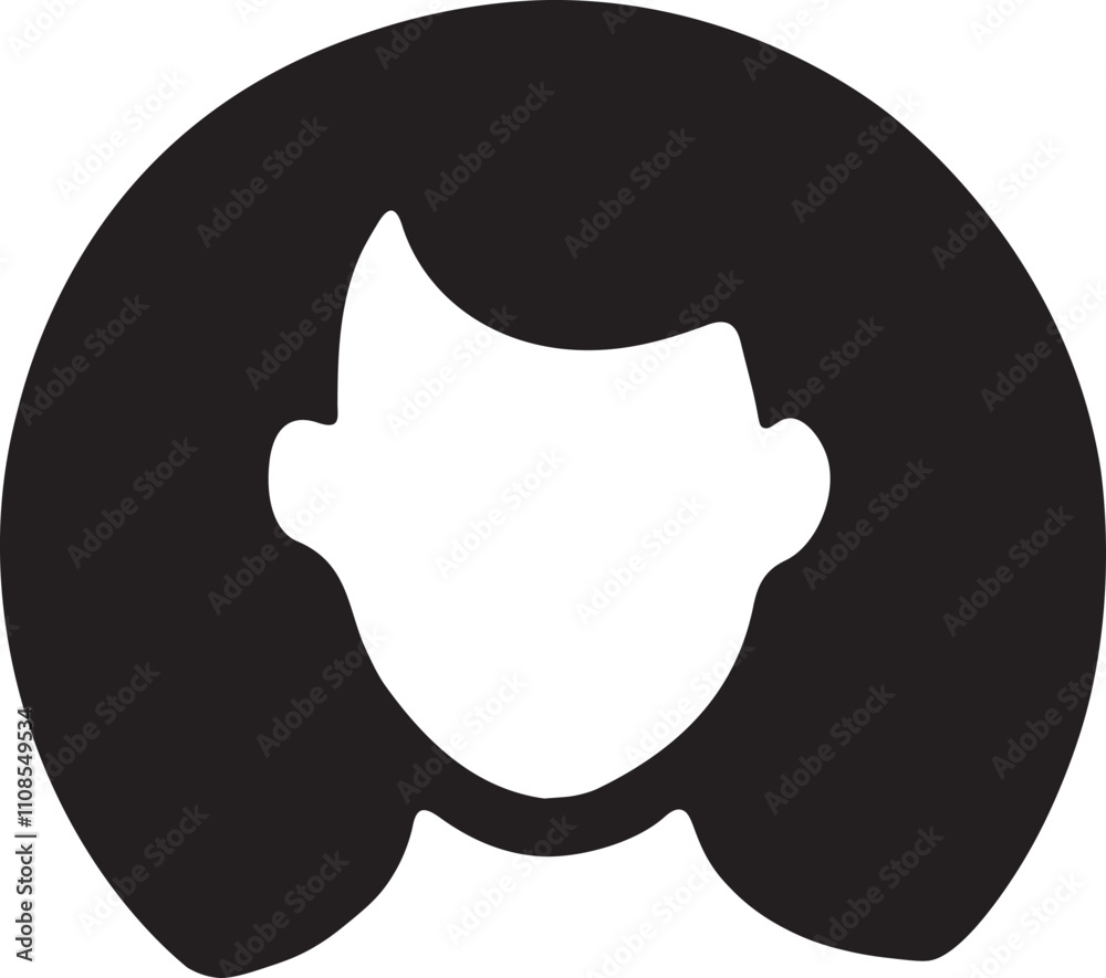 Boy profile icon vector. Profile people silhouette person avatar sign ...