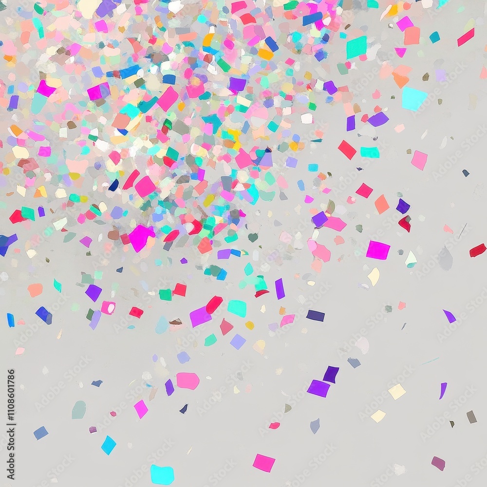 Abstract Colorful Confetti Explosion Festive Background Texture with ...