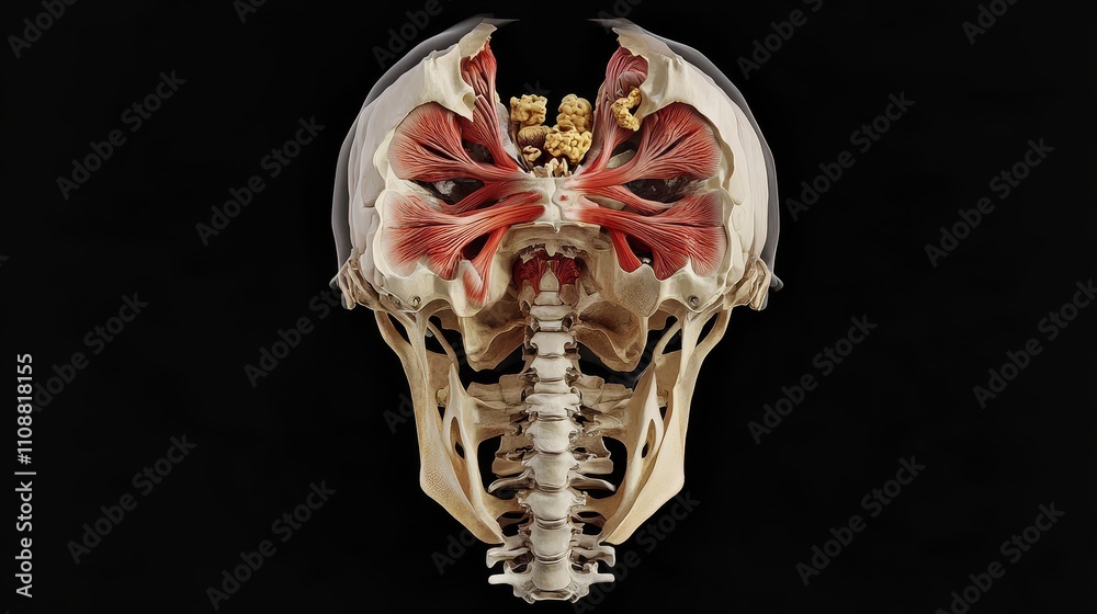 Detailed 3D Model of Head and Neck Muscles - Stunning 3D showcasing ...