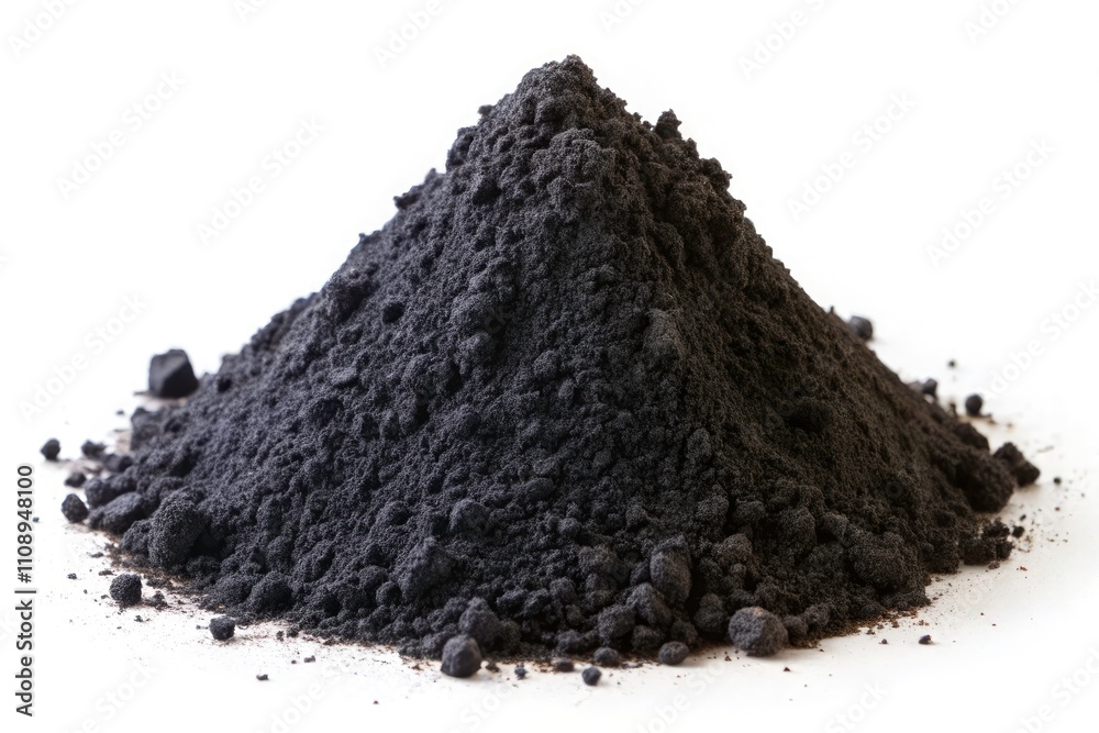 Activated Charcoal Powder PNG, Black Powder Background, High-Resolution ...