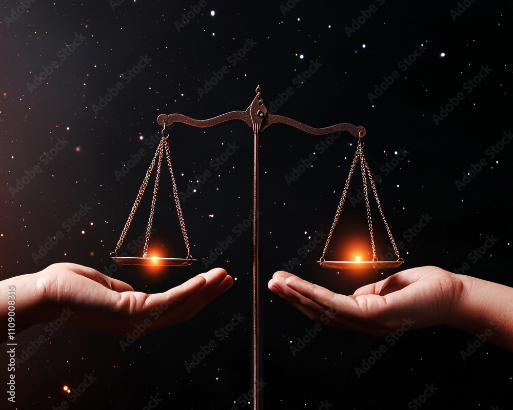 Spiritual development make life balance concept, Symbolic balance ...