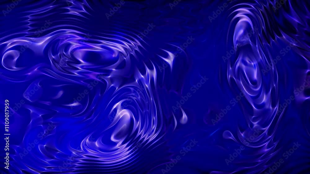 Abstract glossy, wavy liquid animation background. Liquid patterns ...