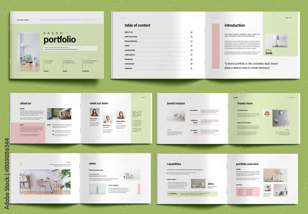 Creative Brand Portfolio Template Stock Template | Adobe Stock