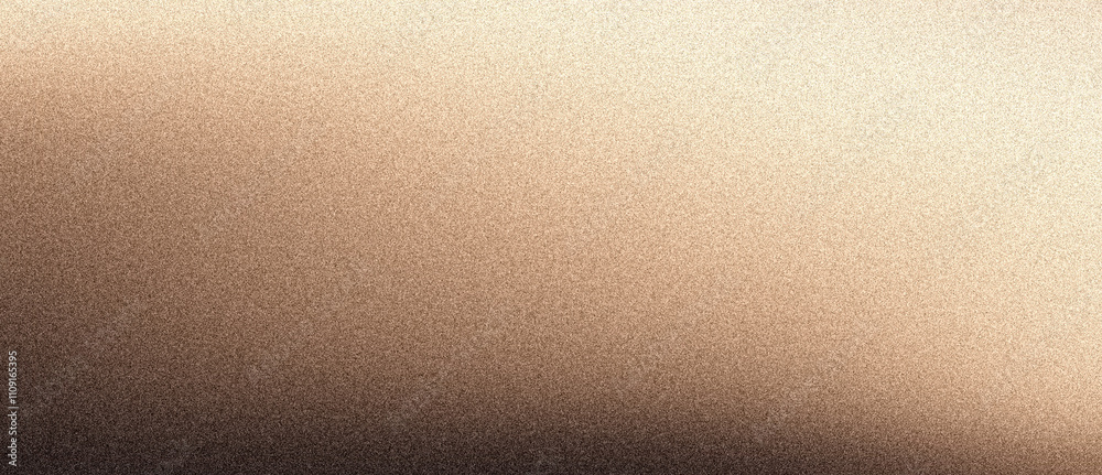 Beige brown grainy gradient background, light to dark smooth noise ...