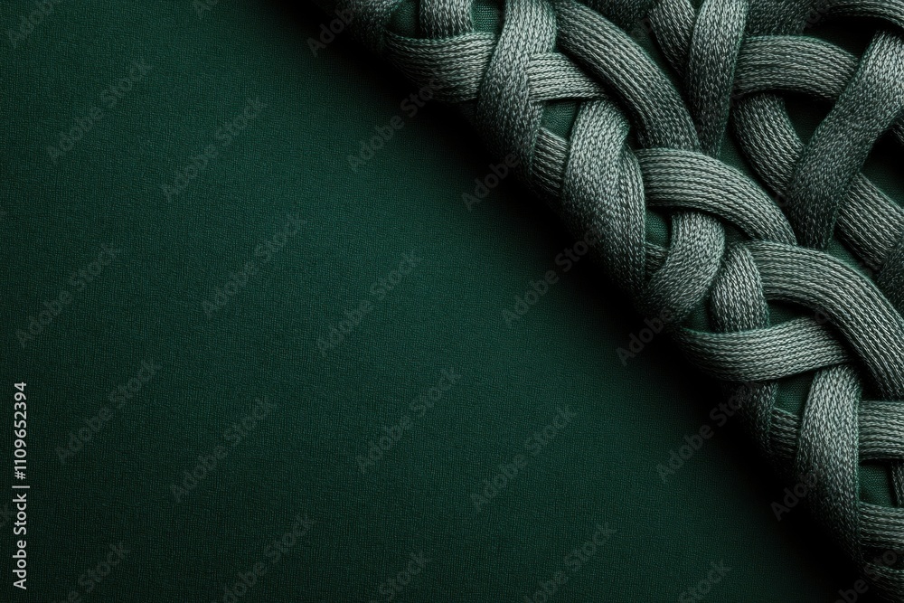 celtic fabric design, intricate celtic designs on lush green fabric ...