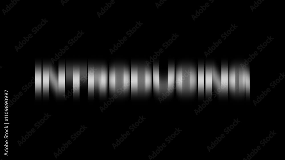 Animated text Introducing with black, background, speed fade up ...