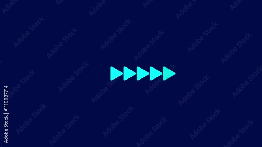 Right-directional red arrow loop animation. Animated arrows for the ...