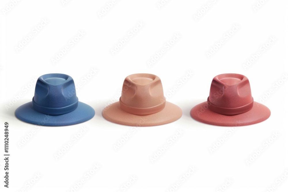 Hat icon, headdress symbol, 3d realistic cap sign, bonnet silhouette ...