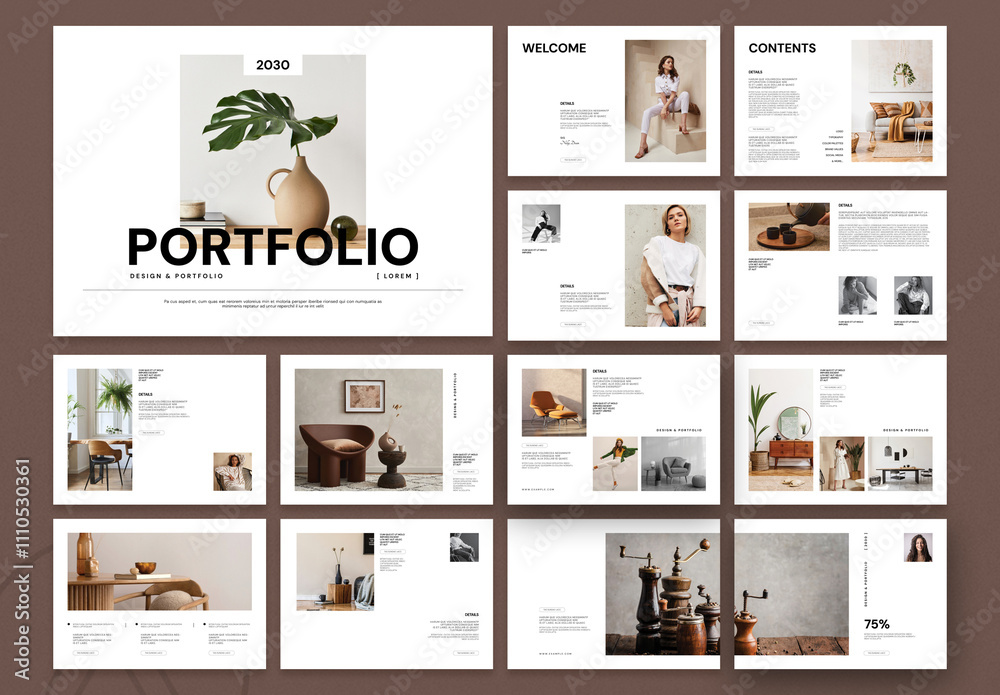 Portfolio Brochure Template Stock Template | Adobe Stock