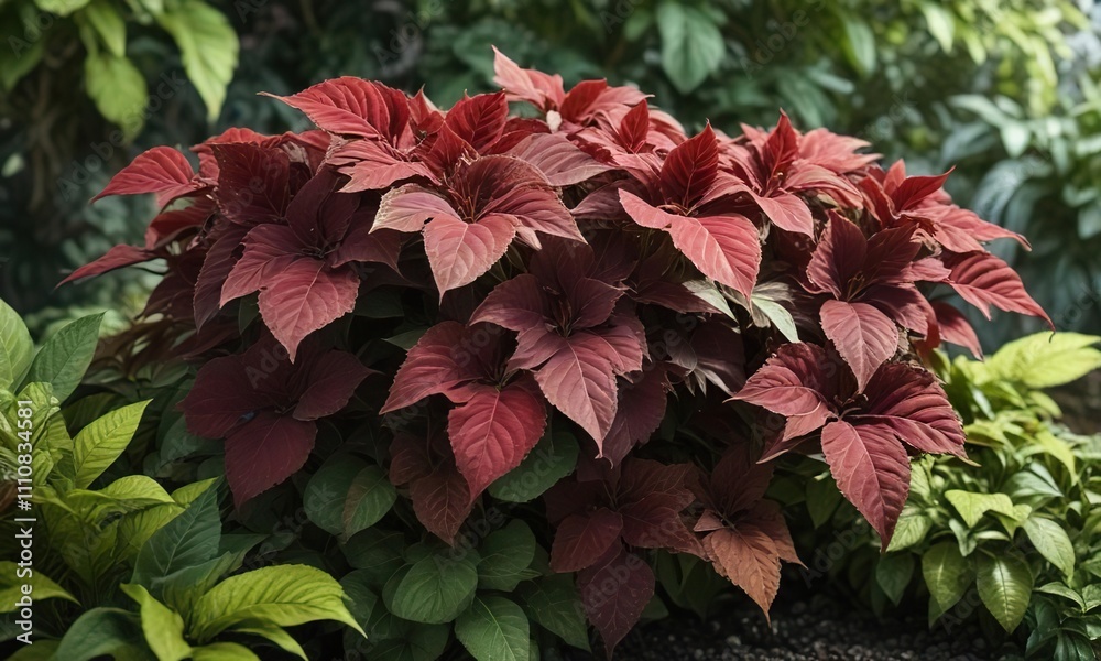 Coleus blumei solenostemon kong empire plant in a garden with other ...