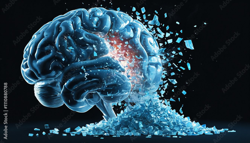 A collapsing artificial intelligence electronic brain can't handle the ...