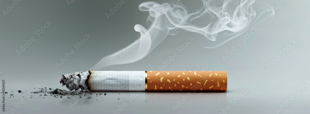 Photo & Art Print Minimalist Anti-Smoking Poster Design Featuring ...