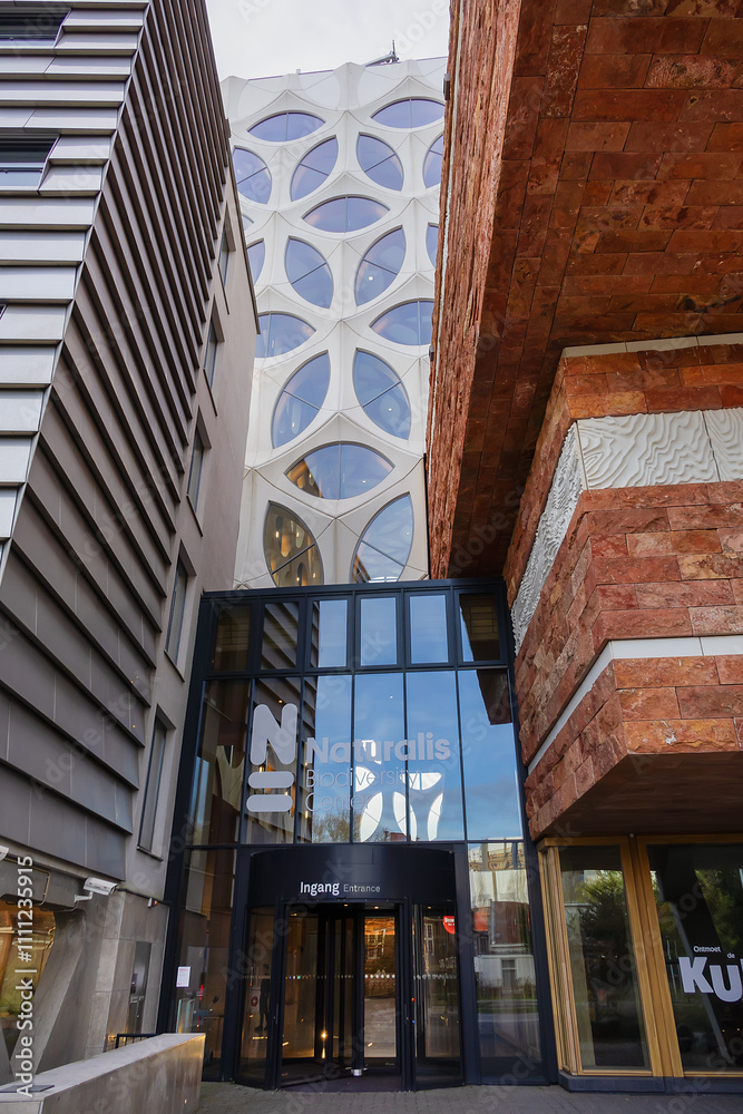 External view of Leiden Naturalis Biodiversity Center building (2019 ...