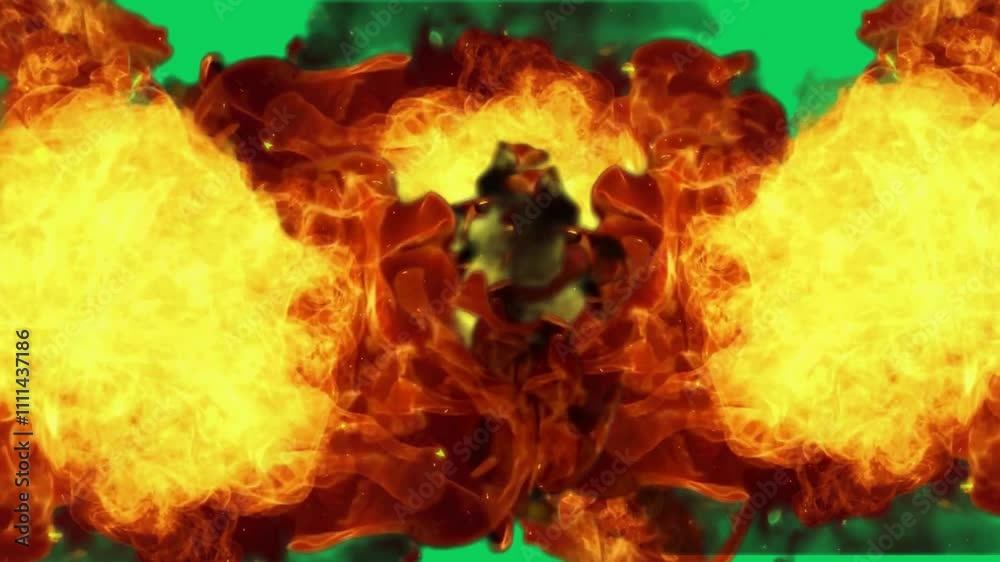 Ultimate Explosion Green Screen Perfect for Action Scenes, Easy ...