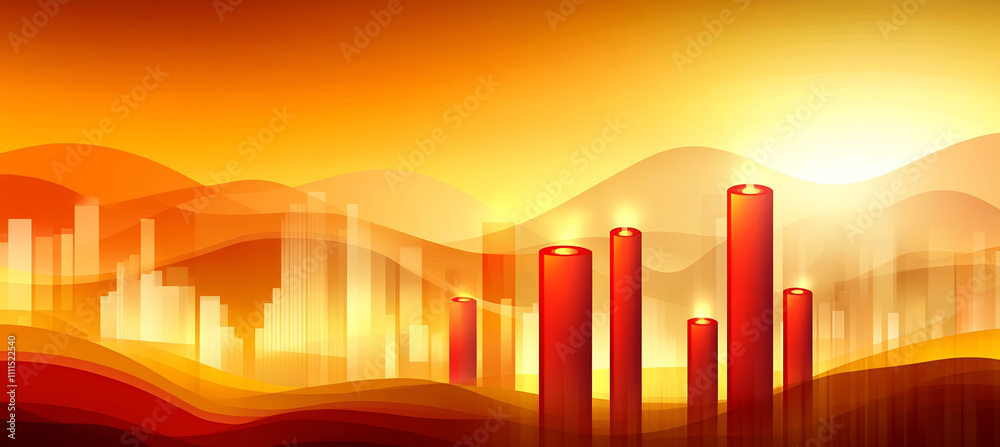 Poster Candlestick chart showing a bearish descending triangle where ...