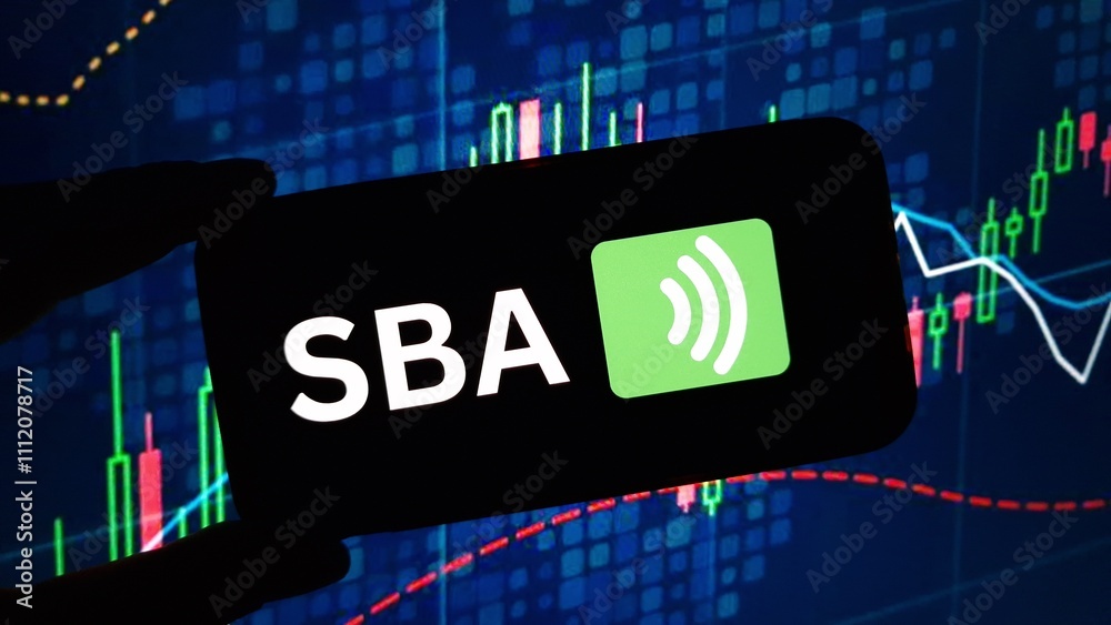 Konskie, Poland - December 01, 2024: SBA Communications company logo ...