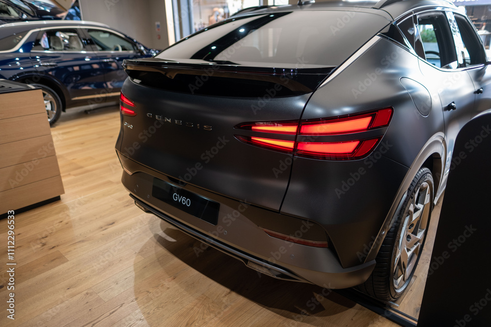 electric Hyundai Genesis GV60 car in Studio, popular korean Electric ...