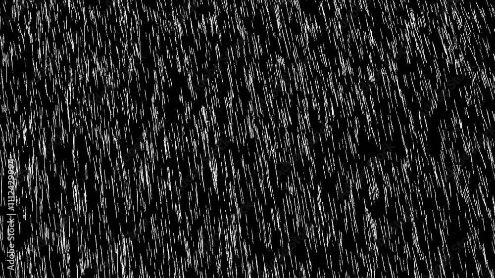cartoon doodle hand drawn rain animation effect, 2d white lines ...