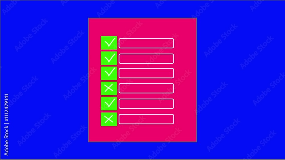checklist icon. Confirm icon animation. abstract symbol Check mark icon ...