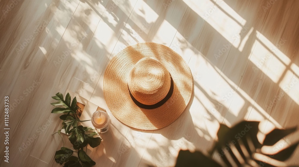 This is a hat,camera is placed on the floor, sensational photos. Stock ...