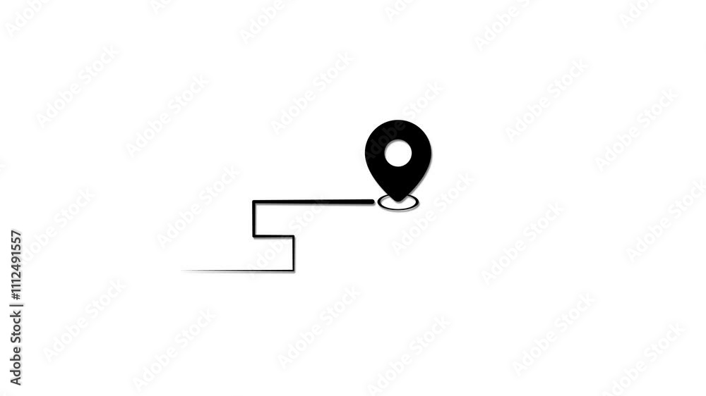 GPS Location Icon Symbol and directional Location Pin Pointer icon ...