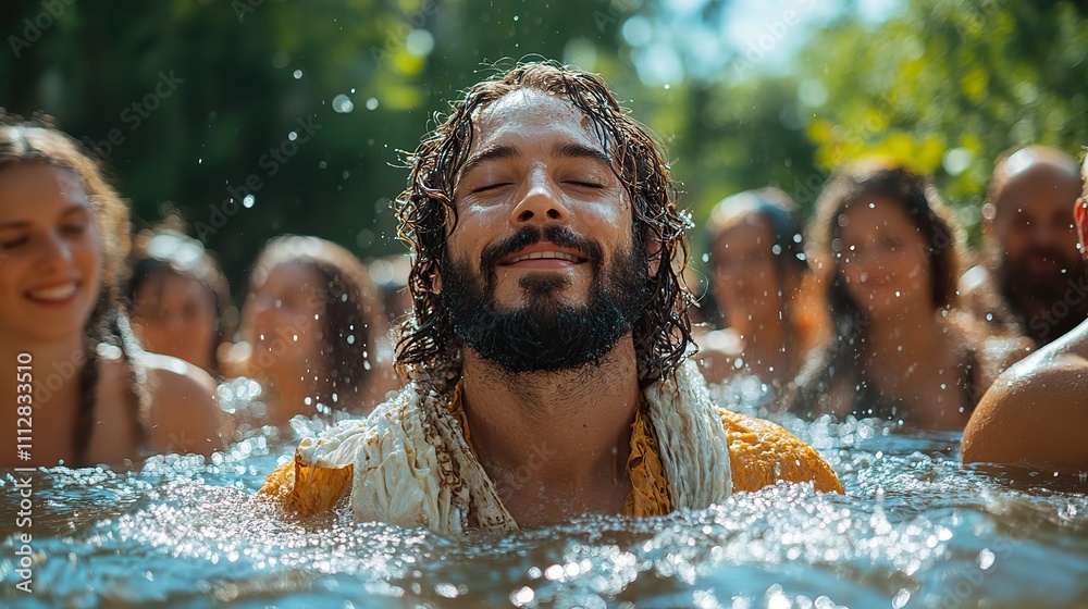 river baptism in the name of the father and of the son and of the holy ...