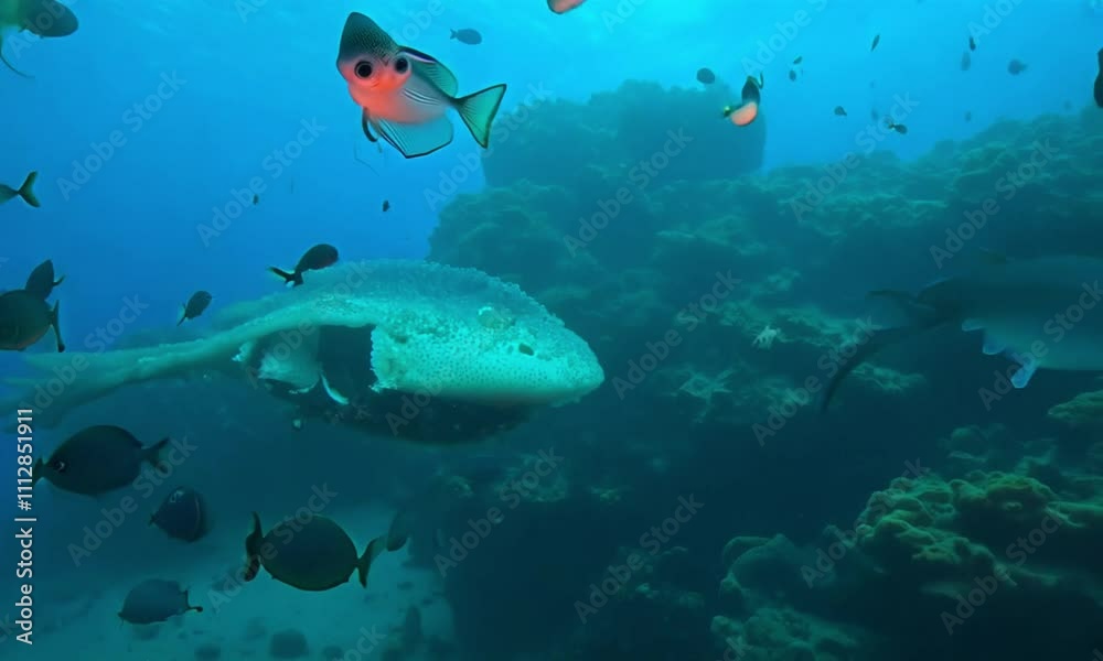 Dynamic underwater footage capturing the mysterious and fascinating ...