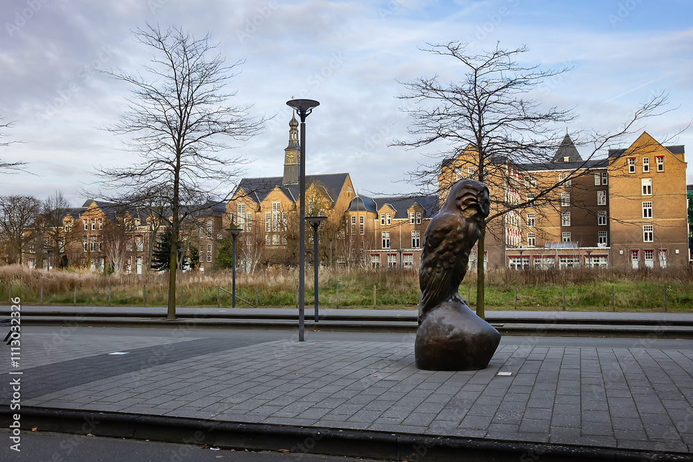 Poortgebouw was part of the old University Hospital Leiden. It was ...