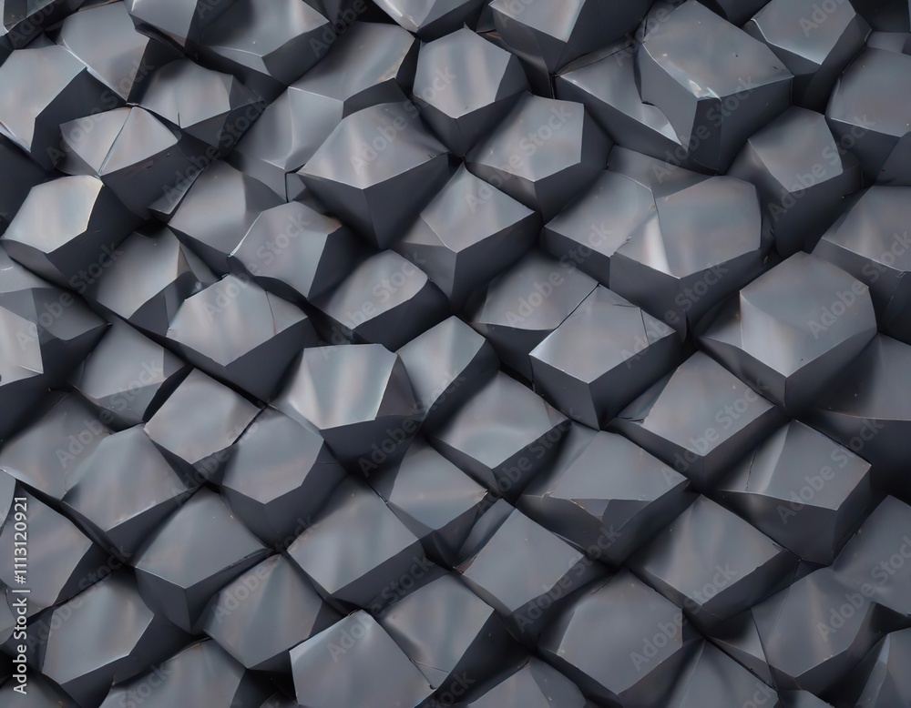 Regular polygon with identical sides and angles in a geometric pattern ...