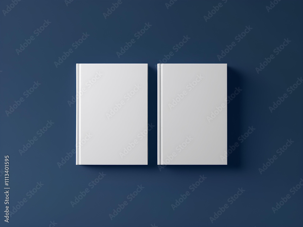 Hardcover Book Standing,white book mockup set - cover,A4 open page ...